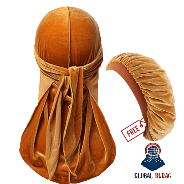 Durag en Velours Beige | Global Durag